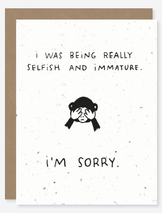 I'm Sorry Greeting Card – Humorous Apology Card for Friends and Loved ...