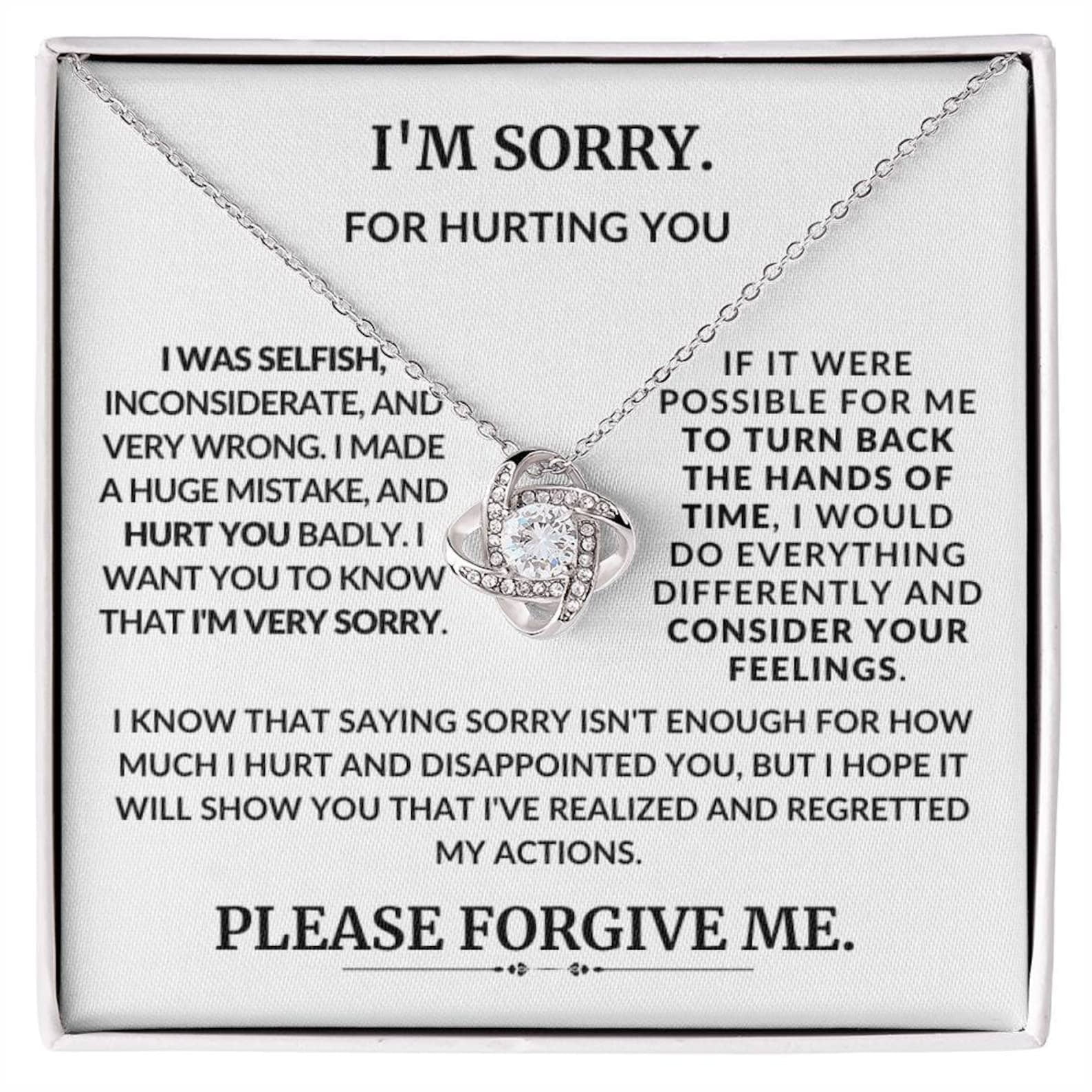 Sorry For Hurting You Apology Regret Forgiveness, Personalized Message ...