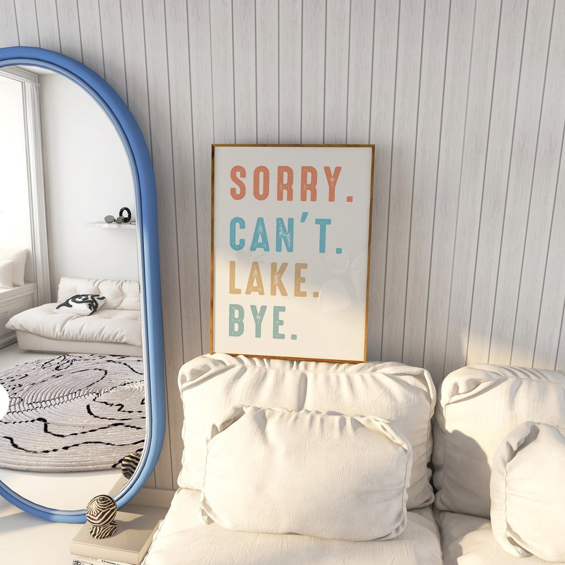 Sorry Can'T Lake Bye Poster, Lake Life Poster, Aesthetic Lake House ...