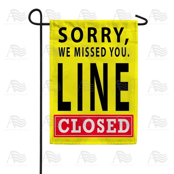 Sorry Line is Closed Bold Amusing Informative Yard Directional Outdoor ...