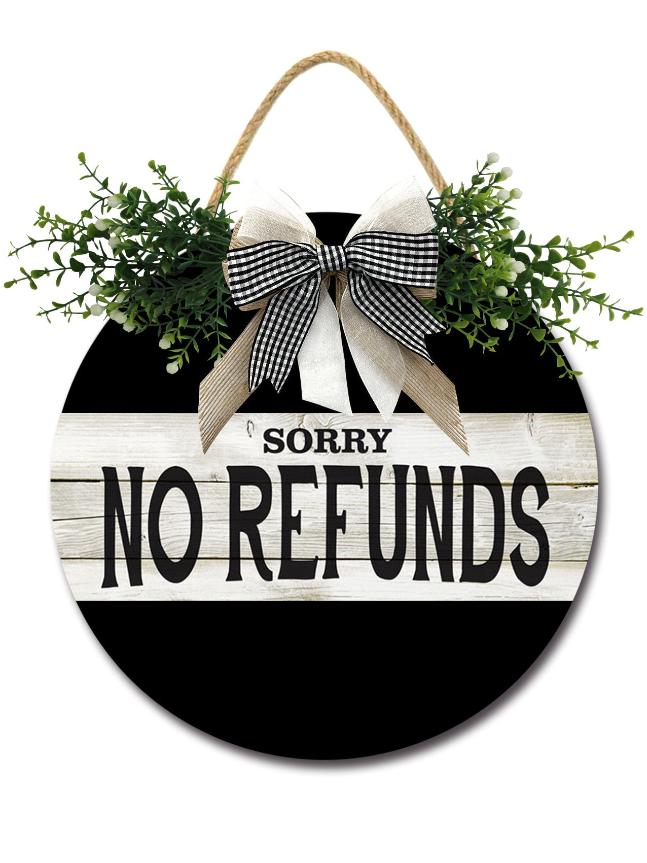 Sorry No Refunds Sign Farmhouse Wood Sign Front Porch Decor Rustic ...