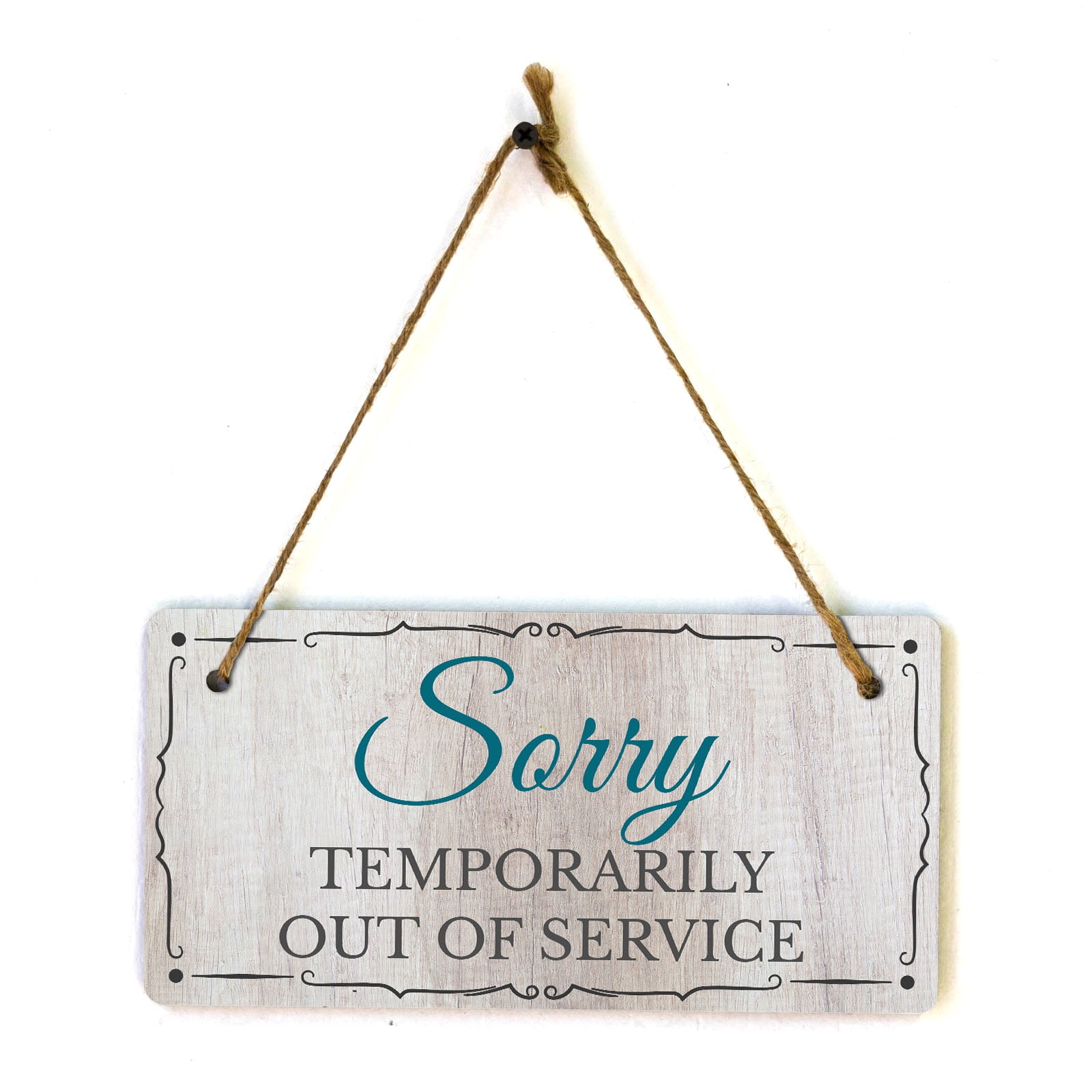 Sorry Temporarily out of Service 5x10 Hanging Wall or Door Sign | Warm ...