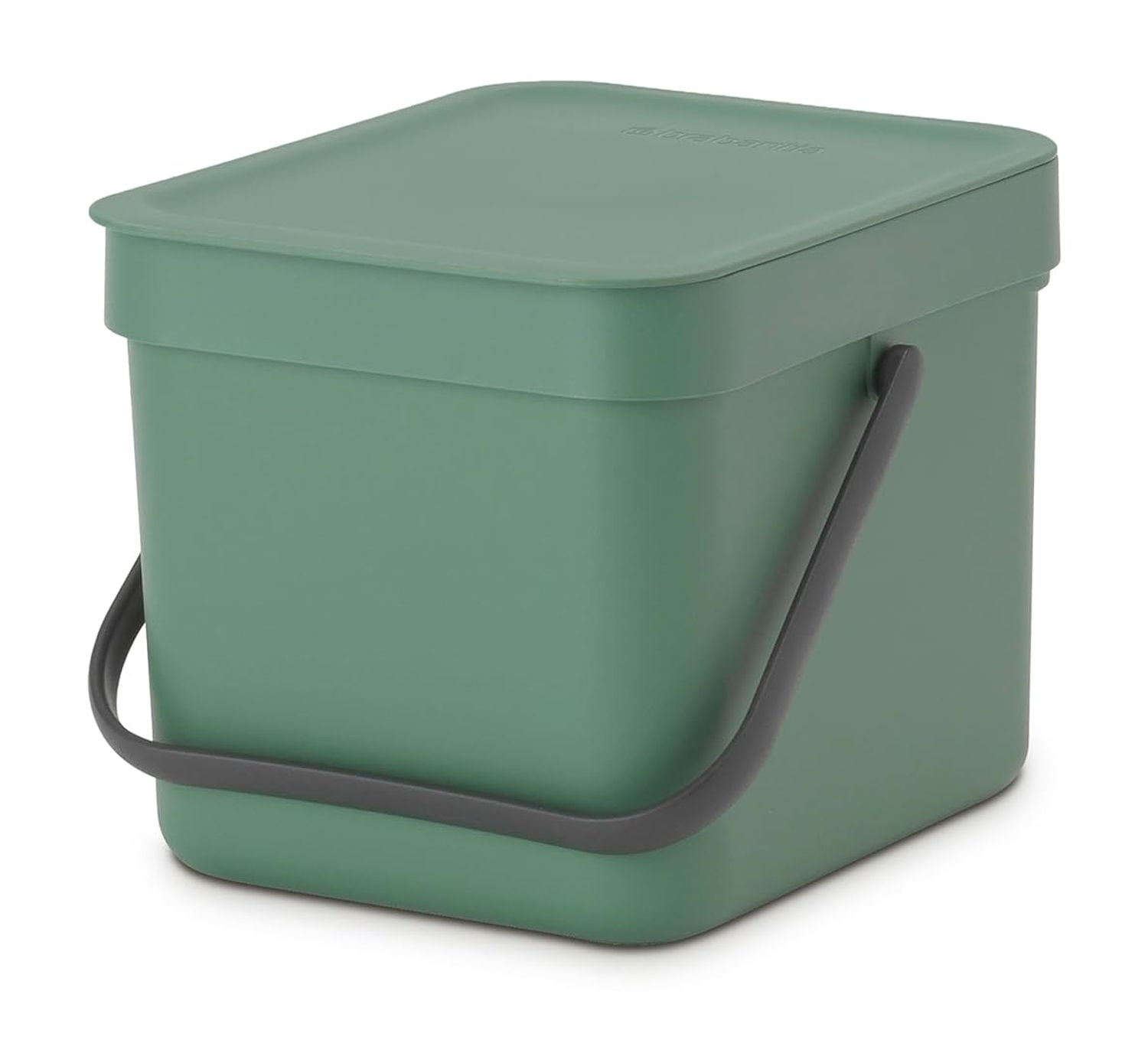 Sort & Go Food Trash Can (1.6 Gal/Fir Green) Small Countertop Kitchen ...
