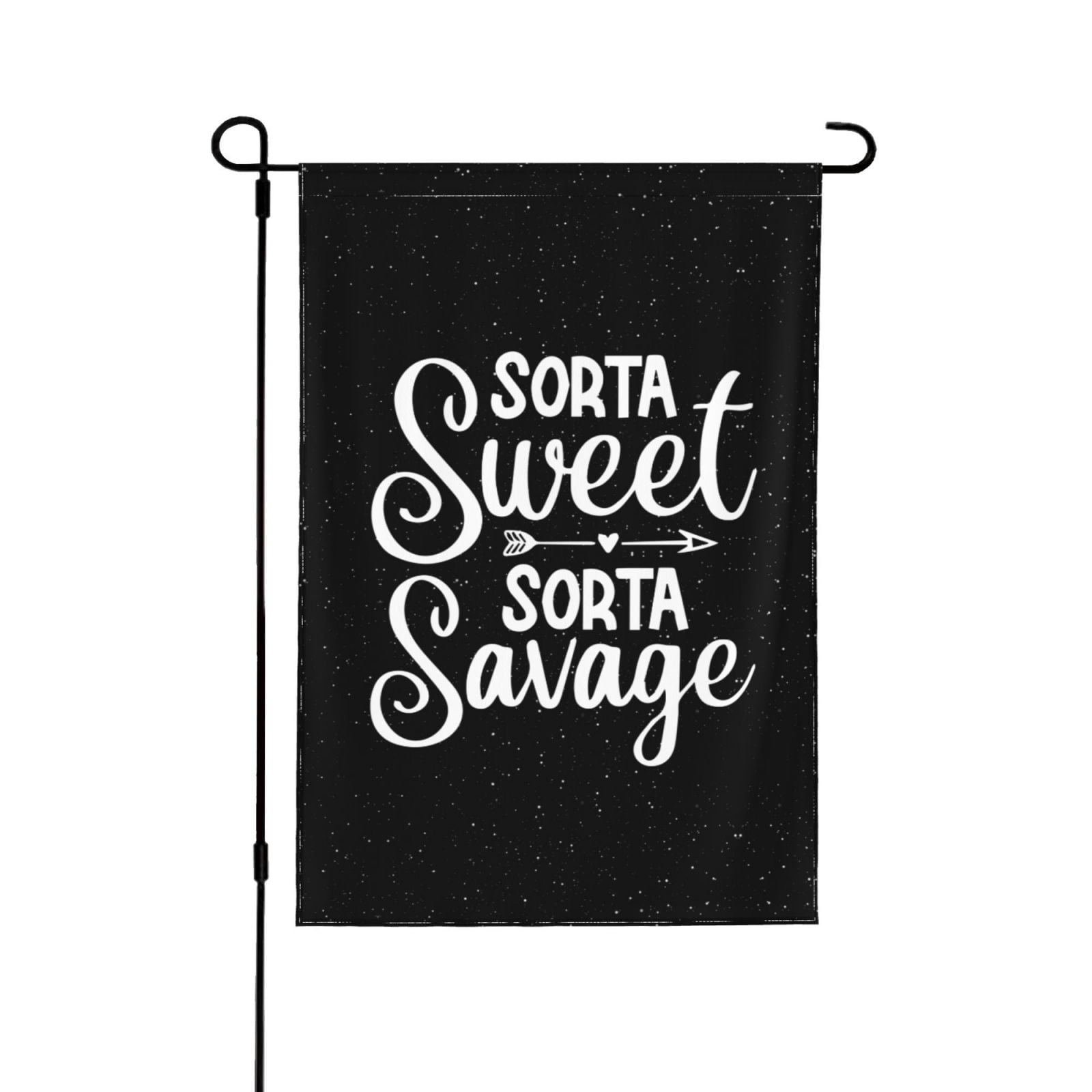 Sorta Sweet Sorta Savage Logo Garden Flag 12.5x 18 Inch Double Sided ...