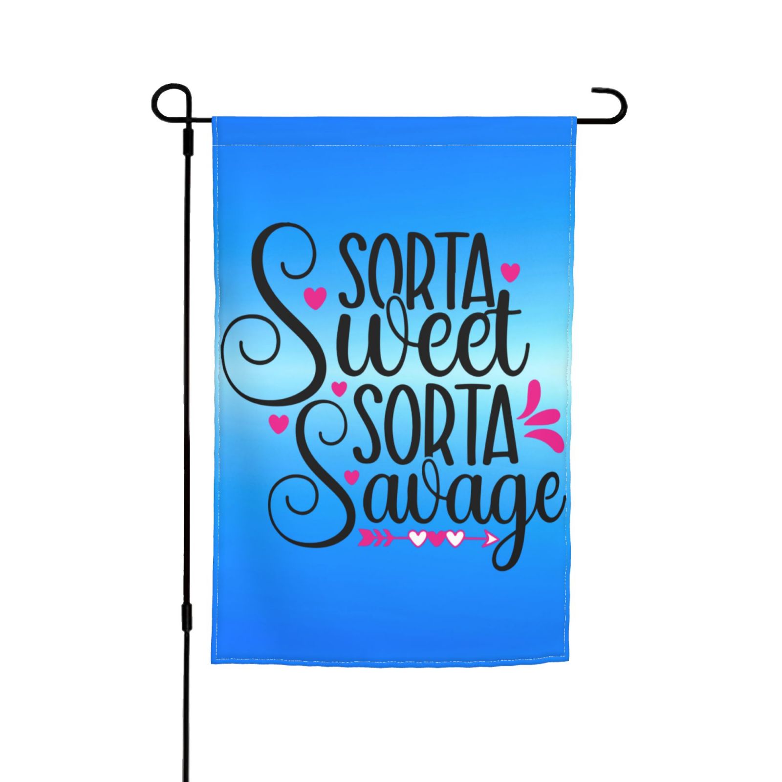 Sorta Sweet Sorta Savage Logo Garden Flag 12x18 Inch, Double Sided ...
