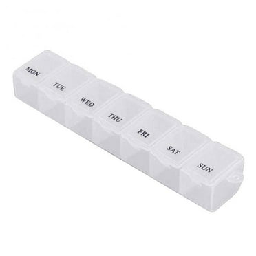 BCZHQQ 1 PC Pill Box 7 Day Week Organizer Weekly Bottle Cute Round ...
