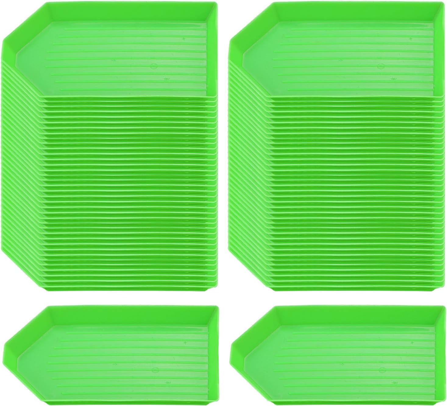 Sorting Trays,100 Pieces Plastic Bead Sorting Trays Diamond Rhinestone ...