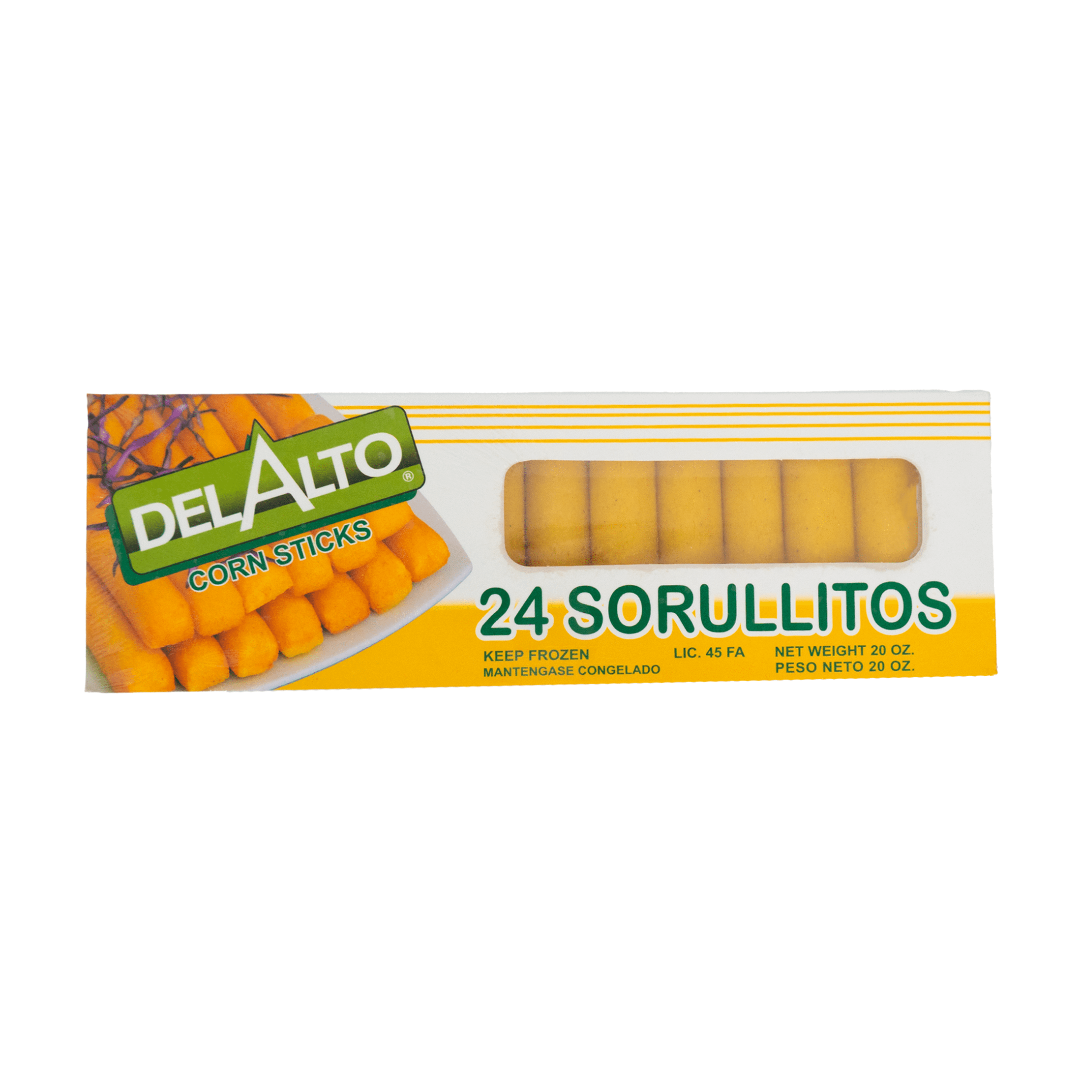 Del Alto Sorullitos Corn Sticks Packaged Appetizers, 24 Count, 20oz ...