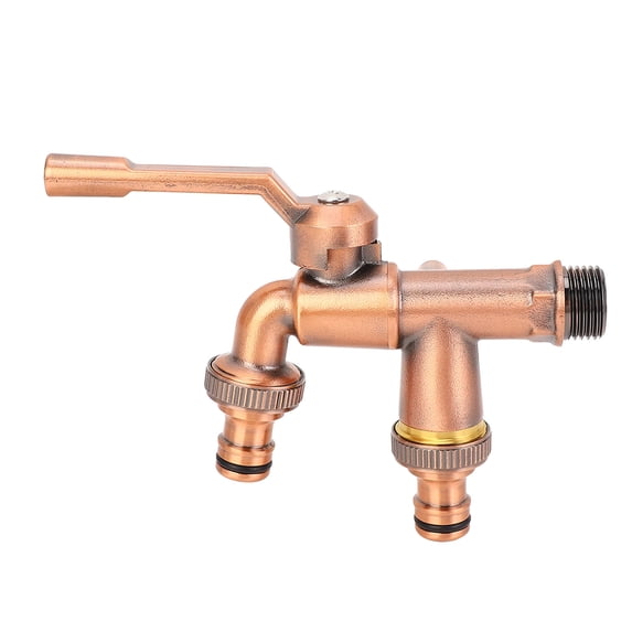 Sorven Outdoor Water Faucet Garden Hose Splitter, 3/4 Inch Inlet Double ...