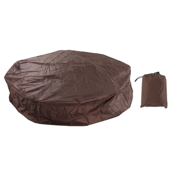 Sorven Round Hot Tub Round Hot Tub Cover Waterproof Outdoor Furniture ...