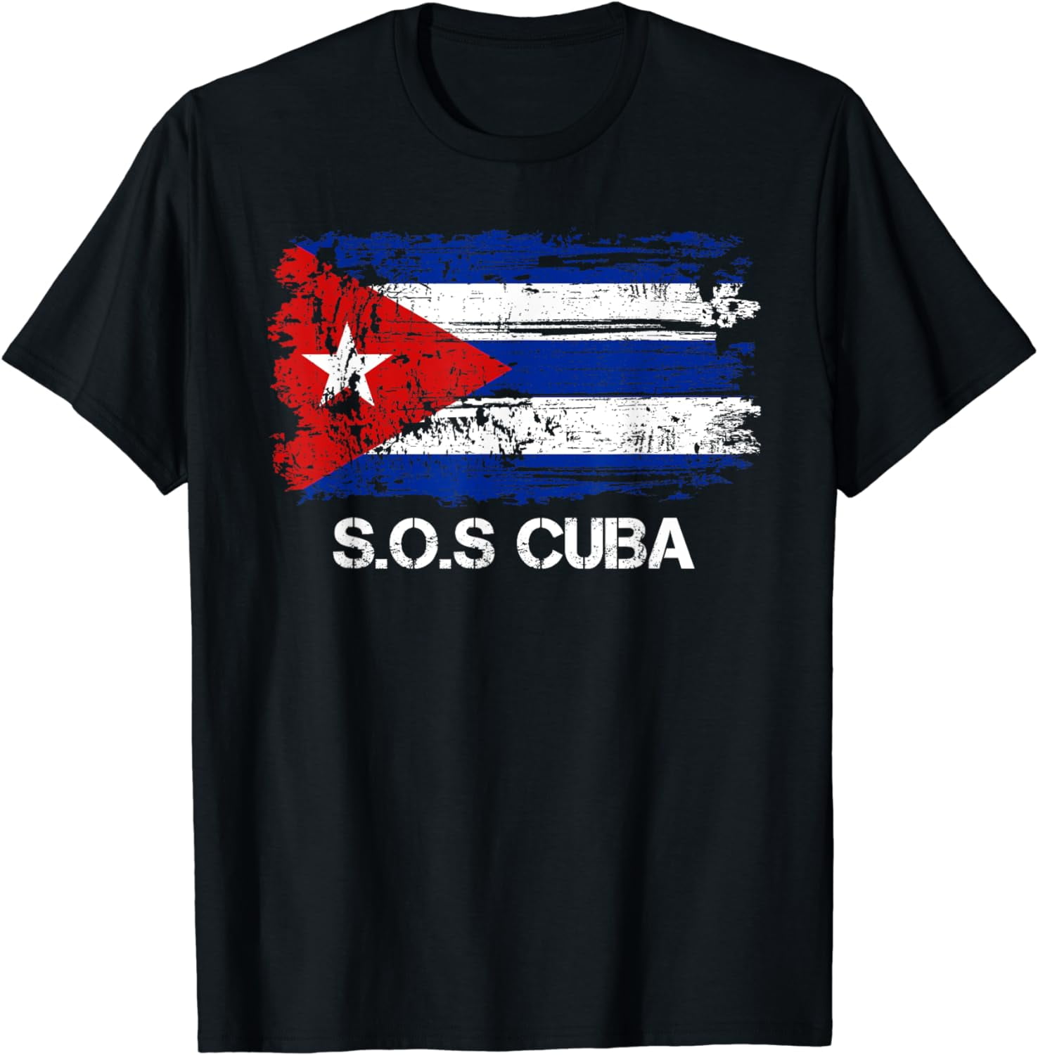 Sos Cuba Flag Cuba Cuban Flag T-Shirt - Walmart.com