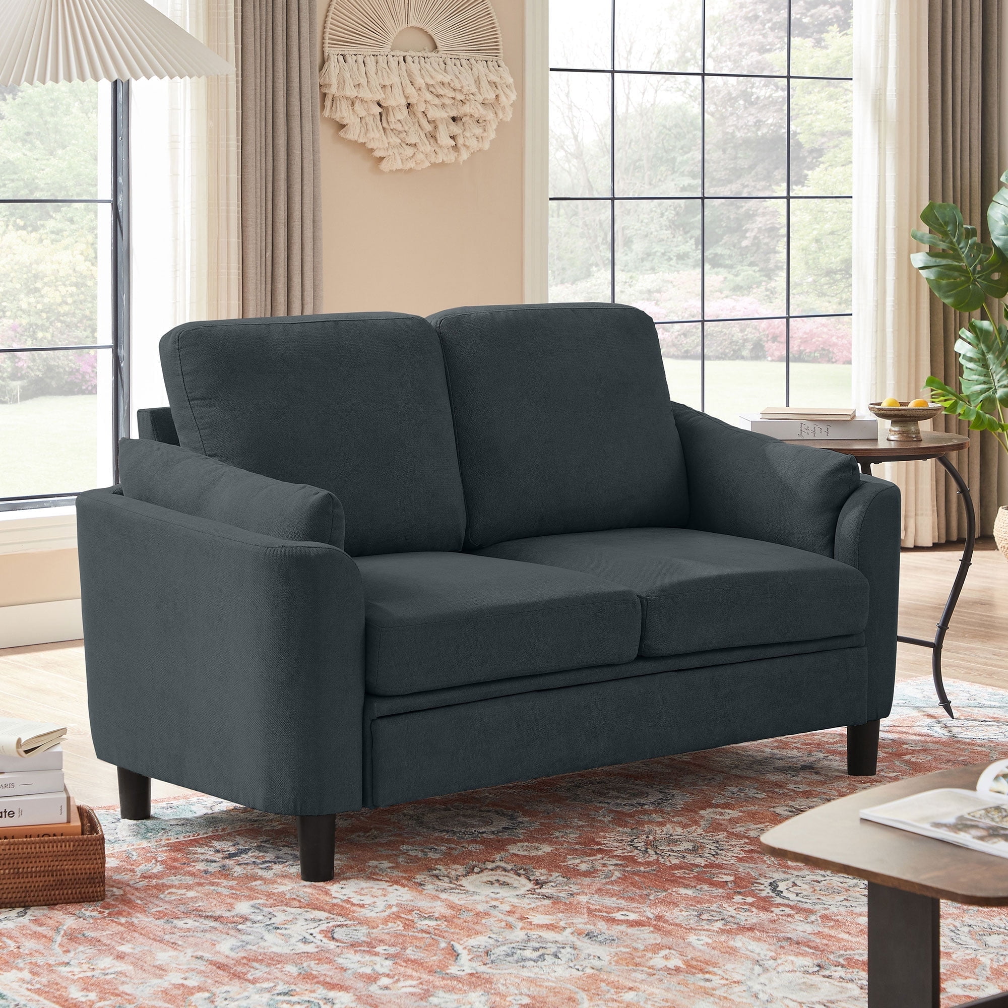 Soscana Small Sofa Couch Loveseat, 2 Seater Sofa for Living Room ...