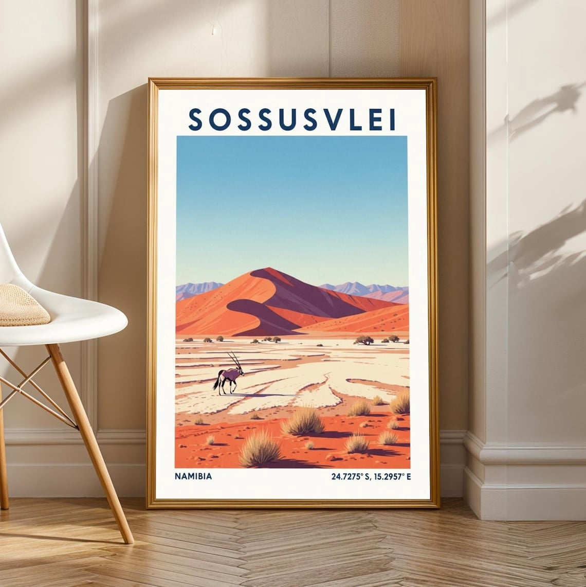 Sossusvlei Namibia Desert Print – Namibia Wall Art - Minimalist ...