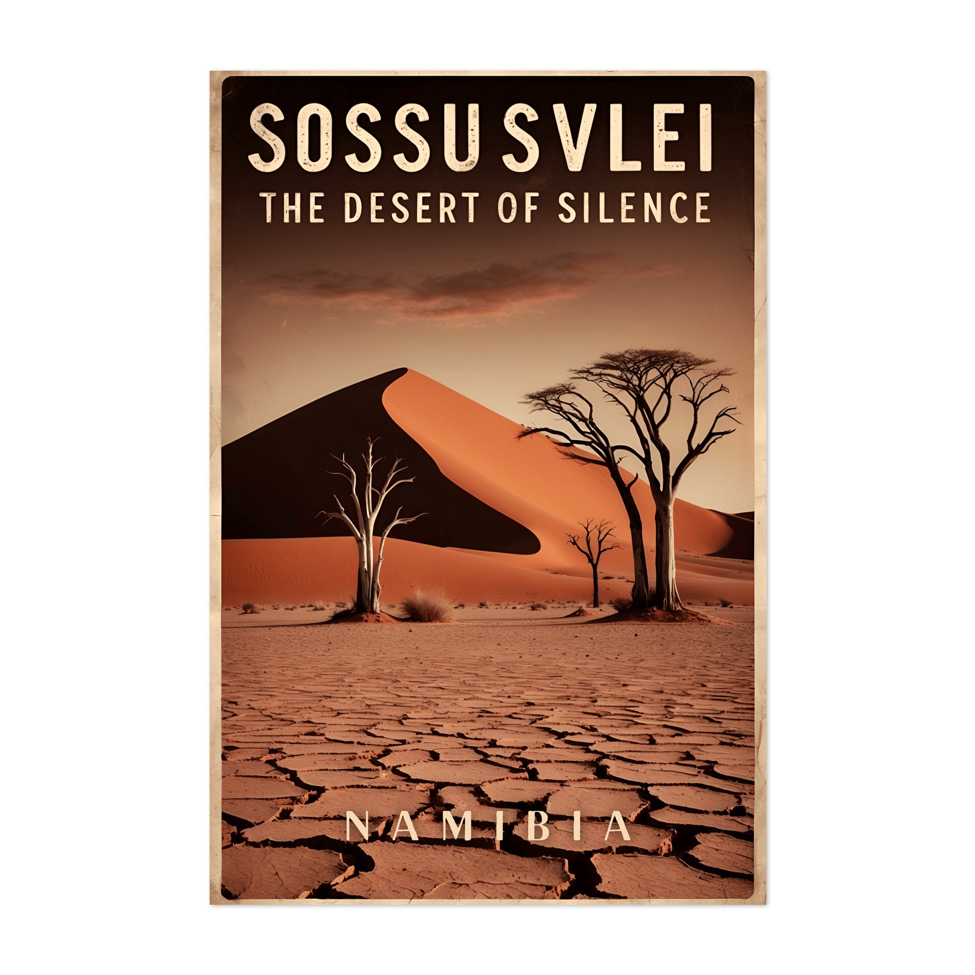 Sossusvlei Poster – Surreal Beauty of the Namib Desert - Hardap Region ...