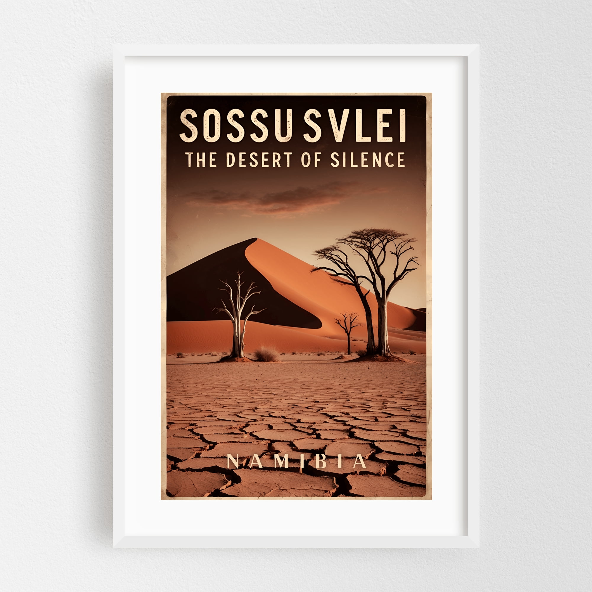 Sossusvlei Poster – Surreal Beauty of the Namib Desert - Hardap Region ...