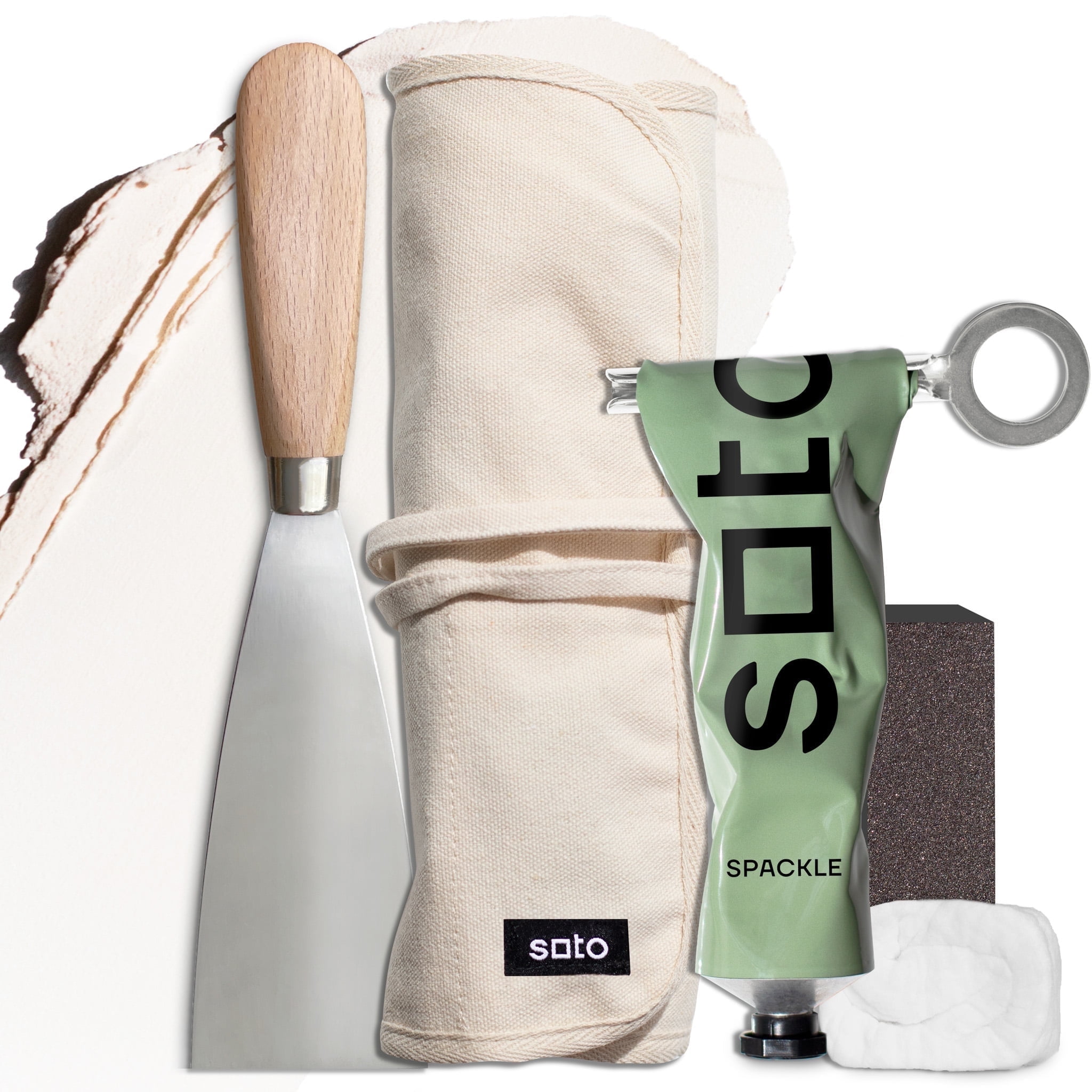 Soto Premium Lightweight Spackle Wall Repair Kit, 7-Piece Small Hole ...