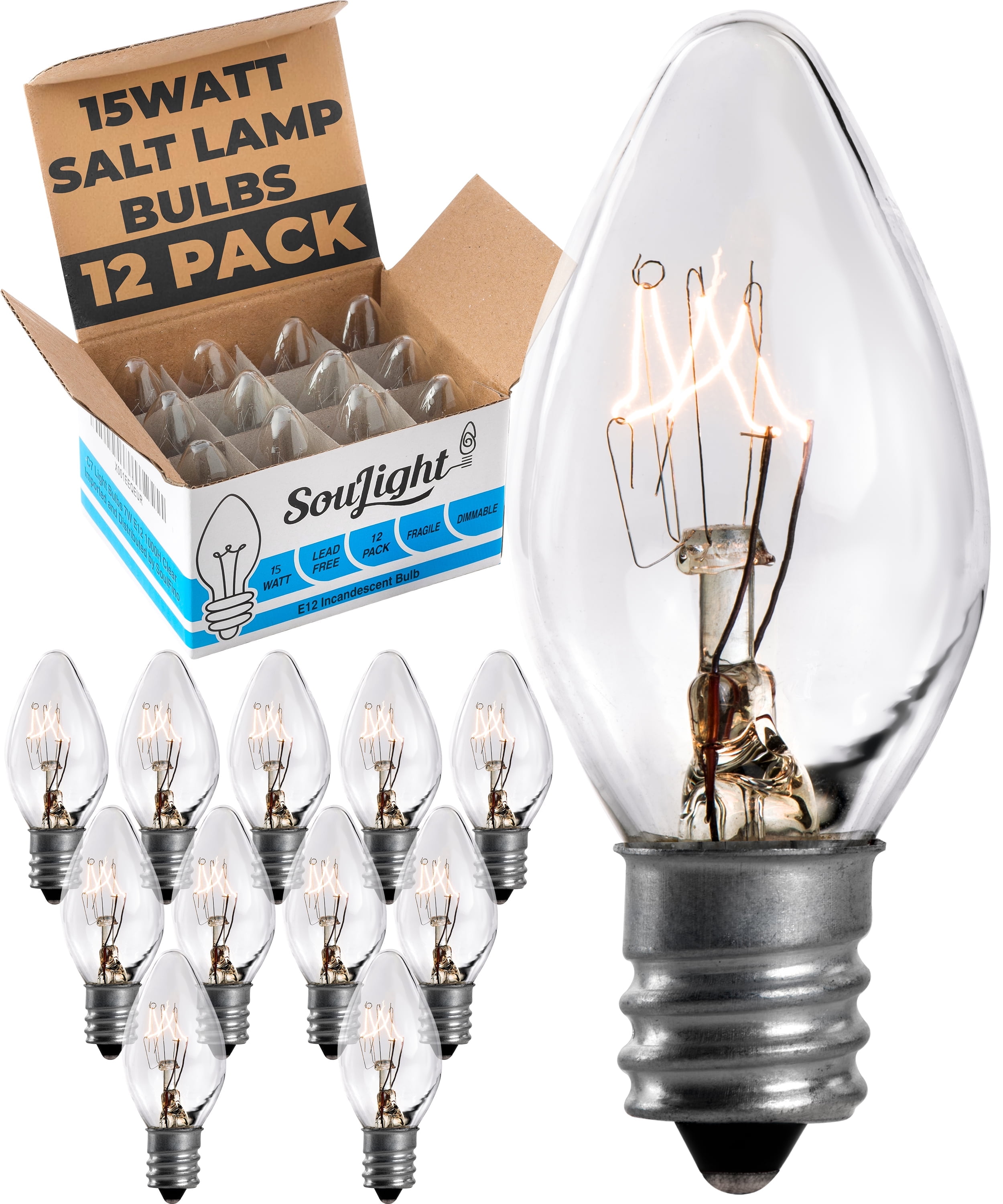 SouLight Incandescent 15W Salt Rock Candle Bulb for Himalayan Salt ...
