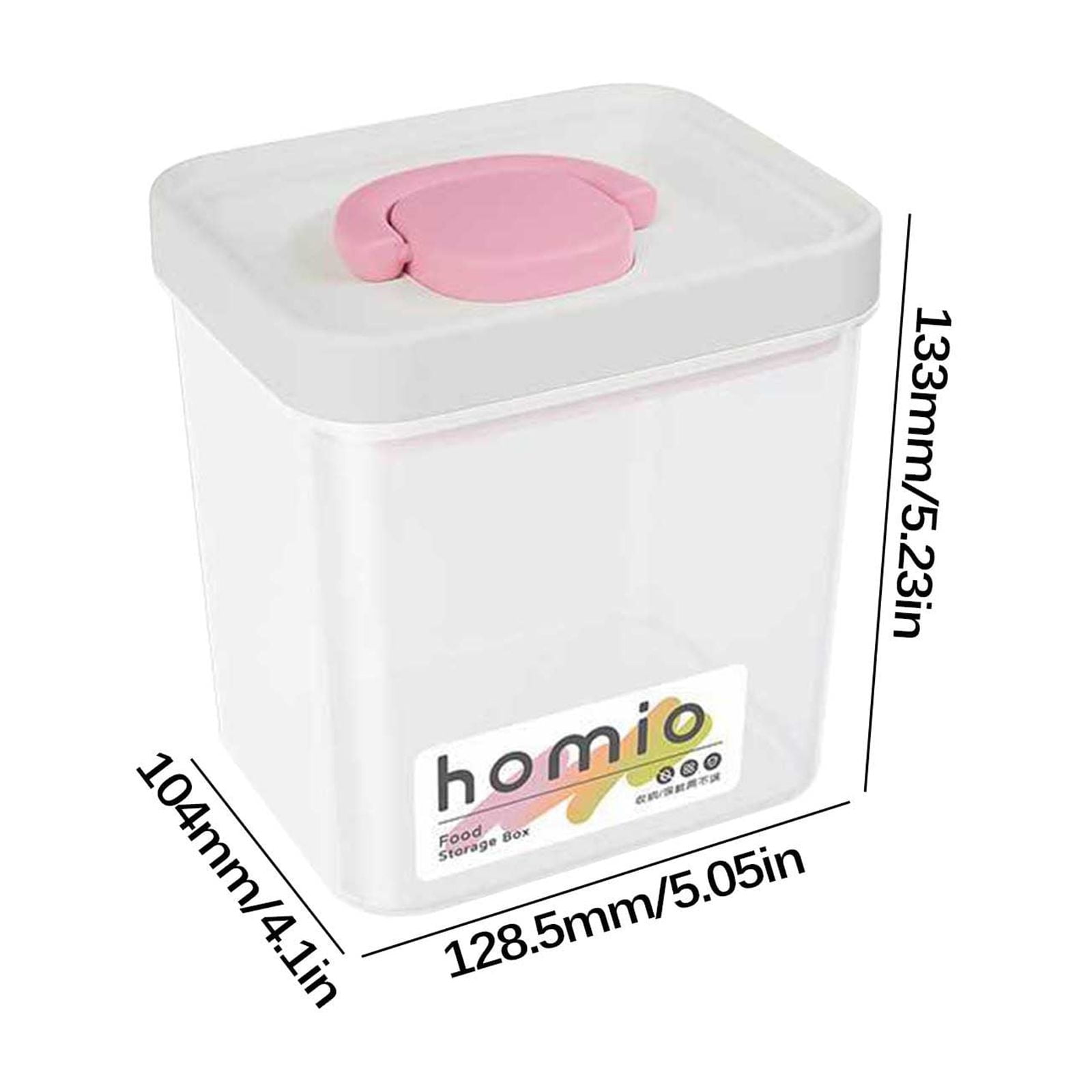 SouMaox Airtight Food Storage Containers Clear Stackable Kitchen ...