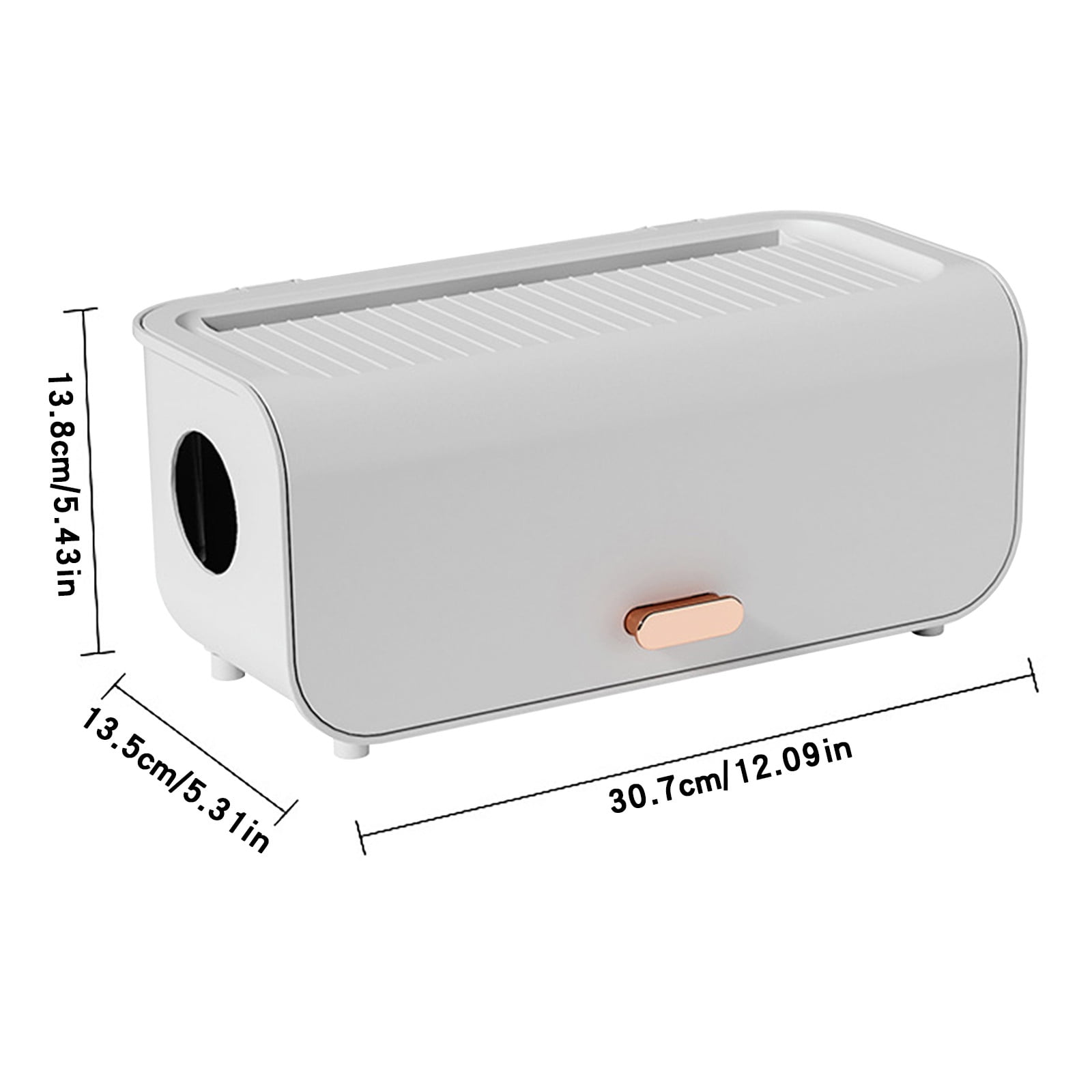 SouMaox Cable Management Box Power Strip Organizer Desk Cord Hider ...