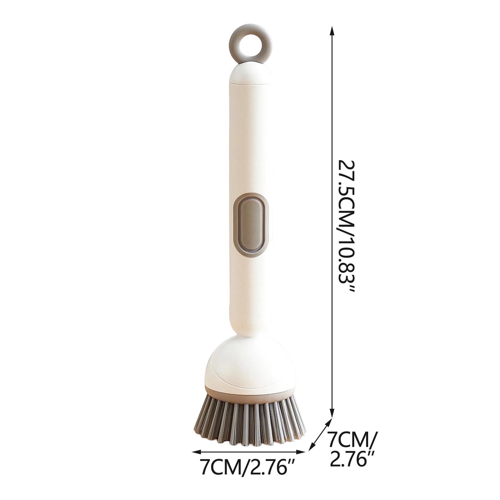 SouMaox Kitchen Cleaning Brush Long Handle Liquid Dispensing Pot ...