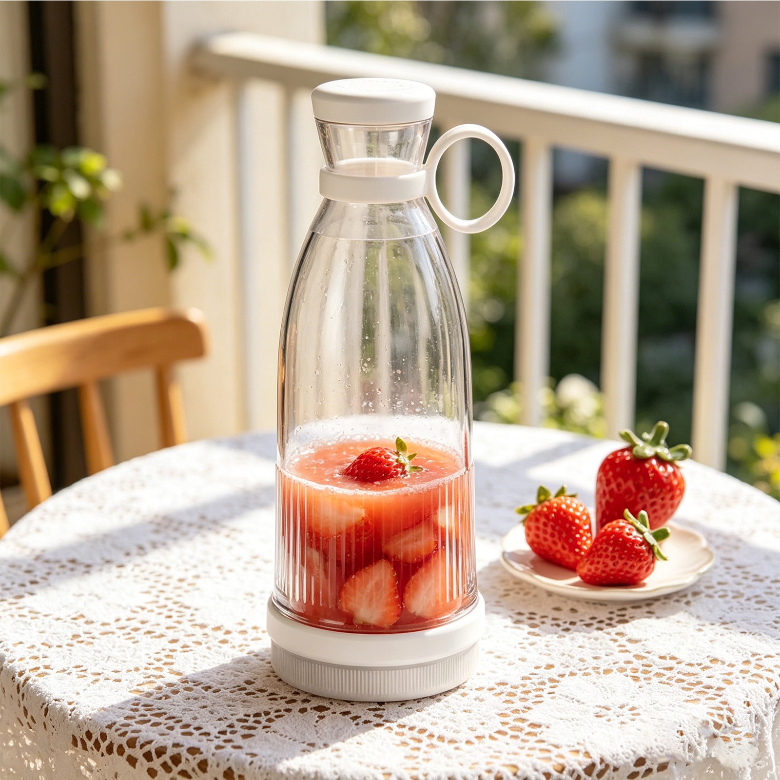 SouMaox Portable Juicer, Mini Rechargeable Blender Cup for Smoothies ...
