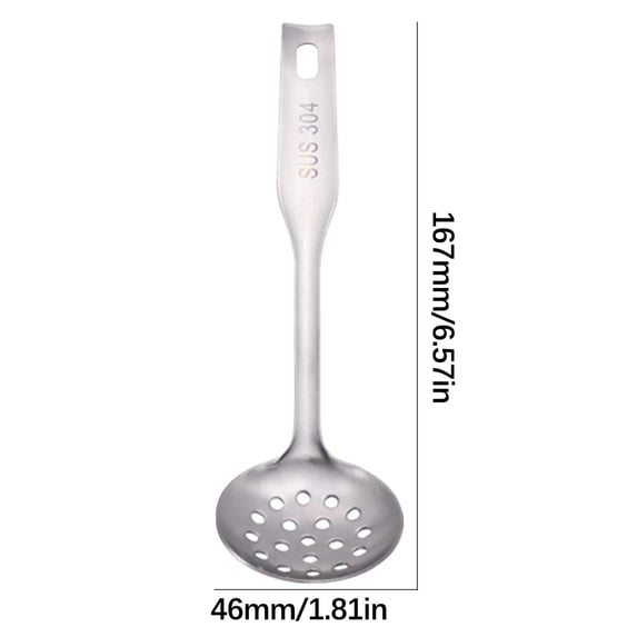 SouMaox Stainless Steel Kitchen Utensil Set Polished Mini Ladle Slotted ...