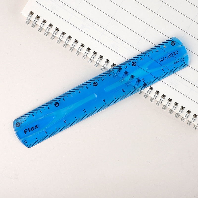 SouMaox Translucent Ruler, Flexible Bending Plastic Measuring Tool ...