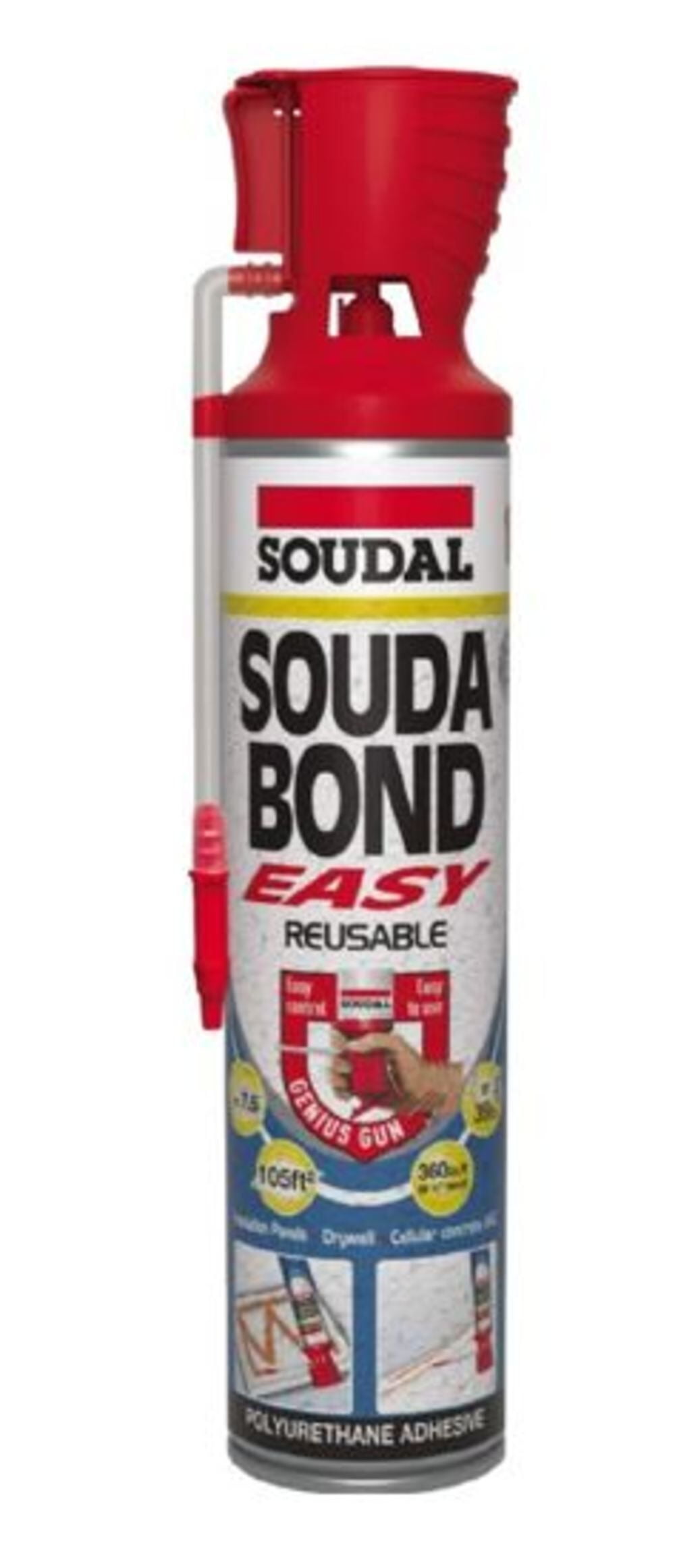 Soudal 20 Oz Aerosol Can Genius Gun Soudabond Easy Pu Adhesive - Walmart.com