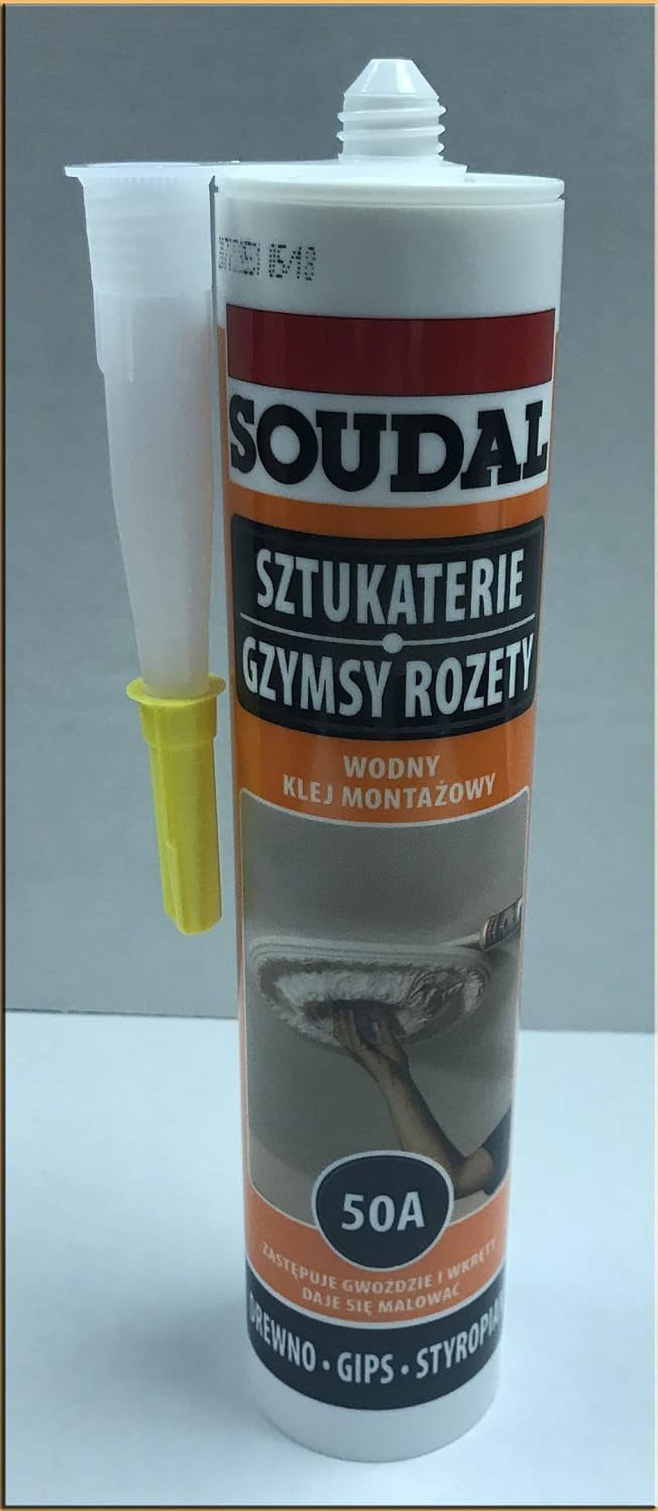 Soudal 50A - Single Tube - Universal Adhesive for Styrofoam Ceiling ...