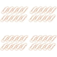 Souew 40 Pack Metal Pen Clips, Gold Silver Rose Gold Paperclip Style ...