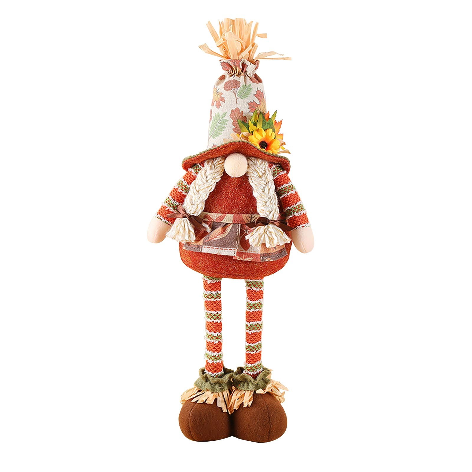 Souew Extendable Legs Standing Thanksgiving Day Gnomes Plush Gift Fall ...