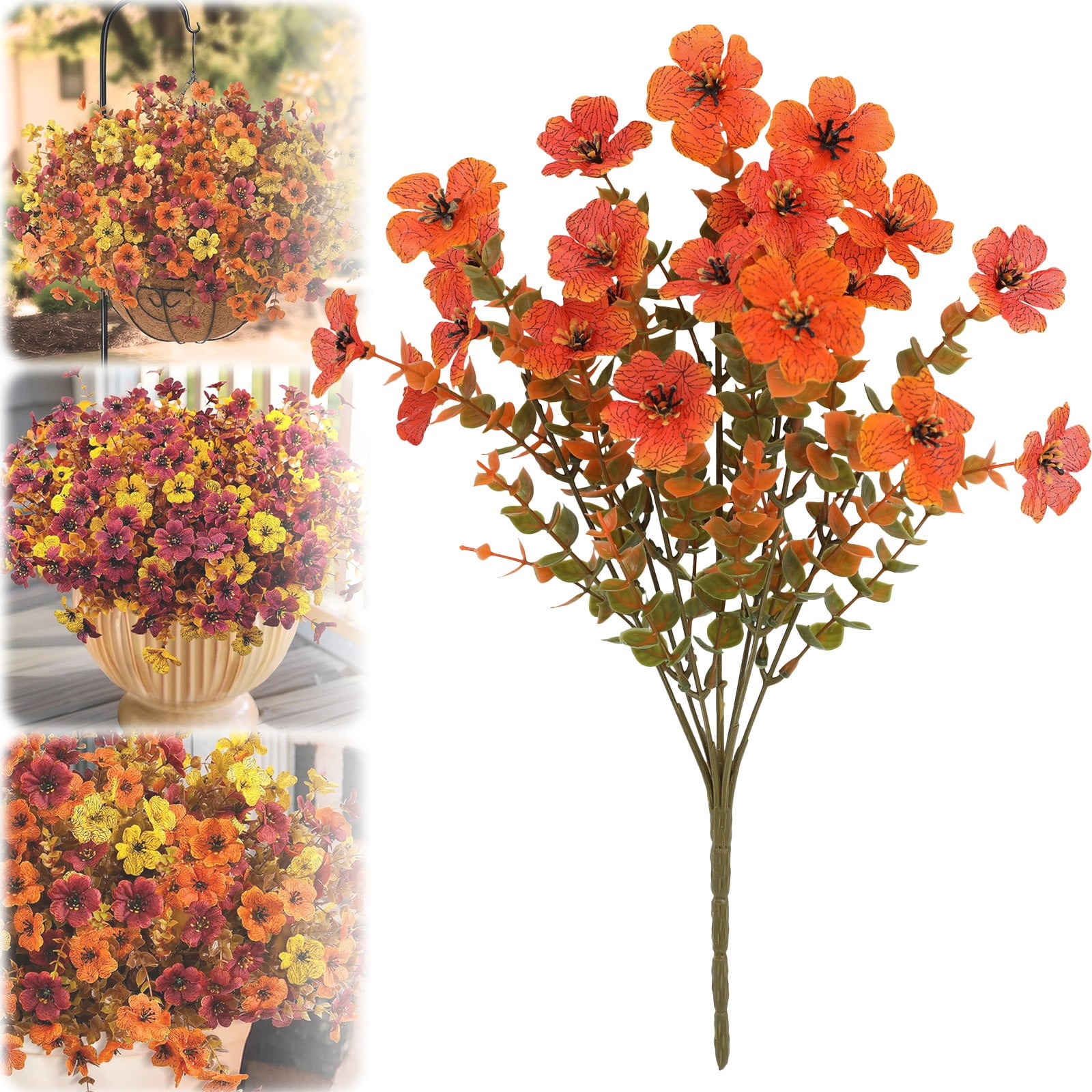 Souew Plastic Memorial Remembrance Bouquet – Artificial Cemetery ...