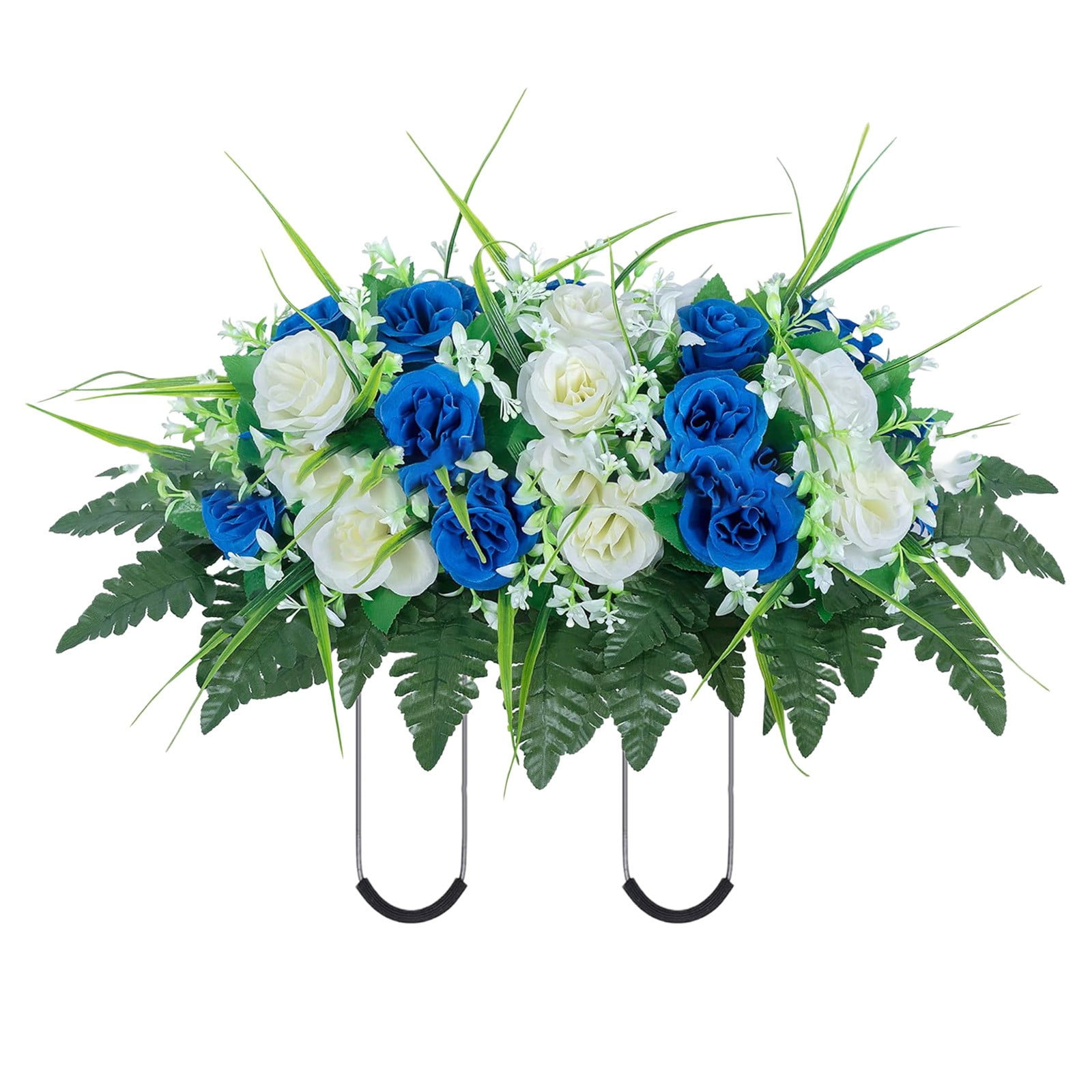 Souew Simulation Funeral Flower Arrangement Tombstone Flower ...