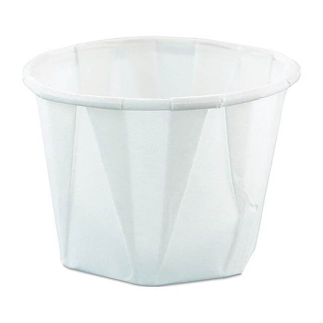 Souffle Cup 1 oz. White, Paper, Pk5000 100-2050 - Walmart.com