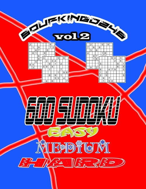 Soufkingdz46 600 Sudoku Puzzles Ebooks Easy Medium Hard: Collection of ...