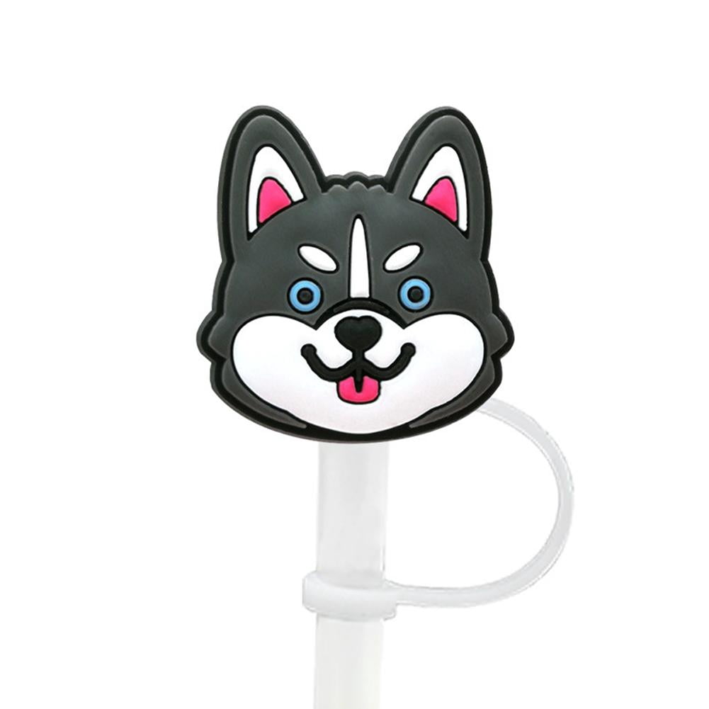 Soug 1807-12(A)$ New style cartoon puppy straw cover 10MM straw cap ...
