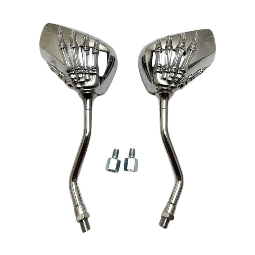 Soug Motorcycle Skeleton Skull Hand Claw Shadow Rearview Mirror Side ...