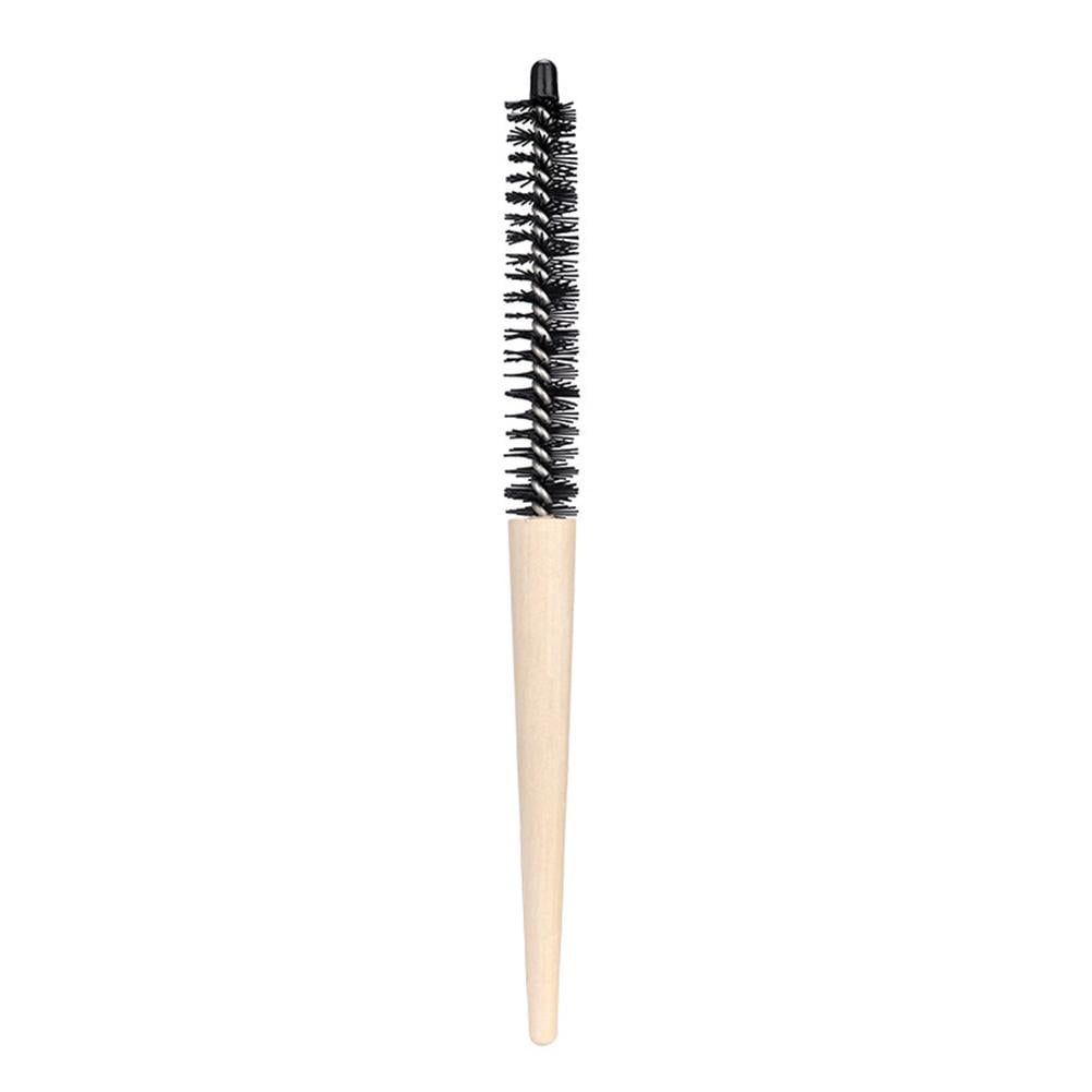 SharkTRUE Small Round Hair Brush Wood Handle Nylon Bristles For Hair ...