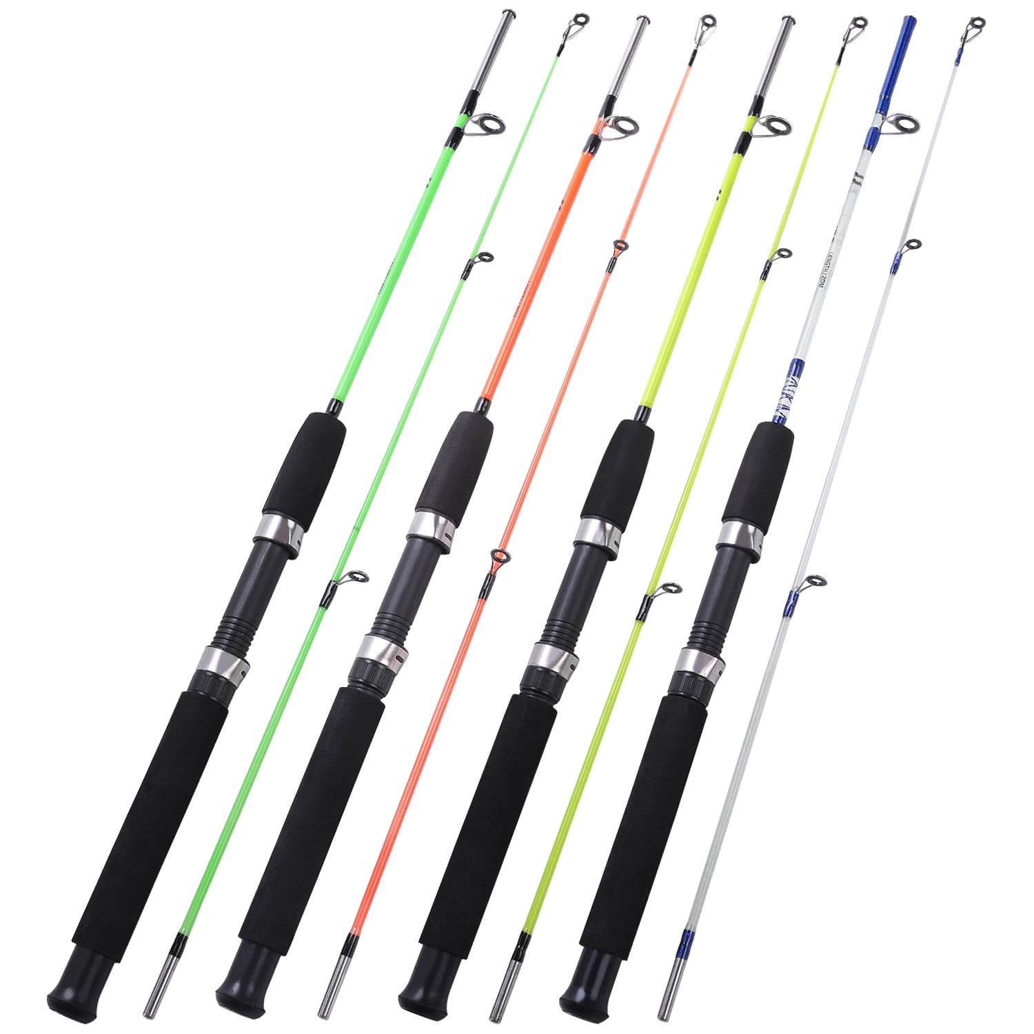 Sougayilang 2 Pieces Fishing Rod Composite Graphite Glass Fishing Rod ...