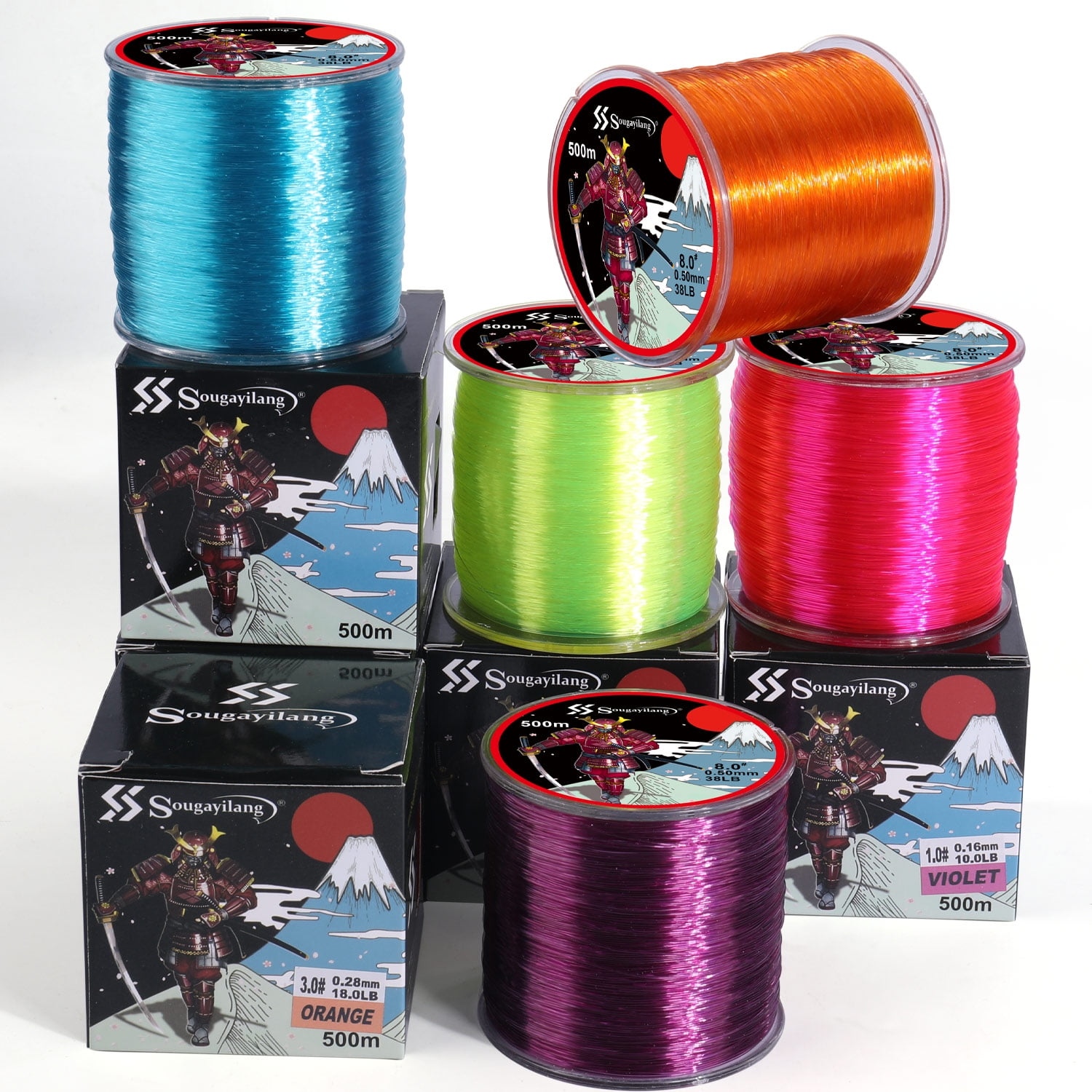 Sougayilang 547 Yds Fishing Line Nylon Wire Strong Japan Monofilament ...