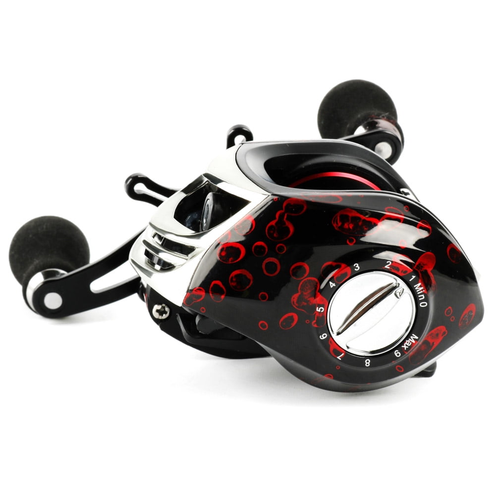 Sougayilang 7.2:1 High Speed Baitcast Fishing Reel 17+1 Ball Bearings ...