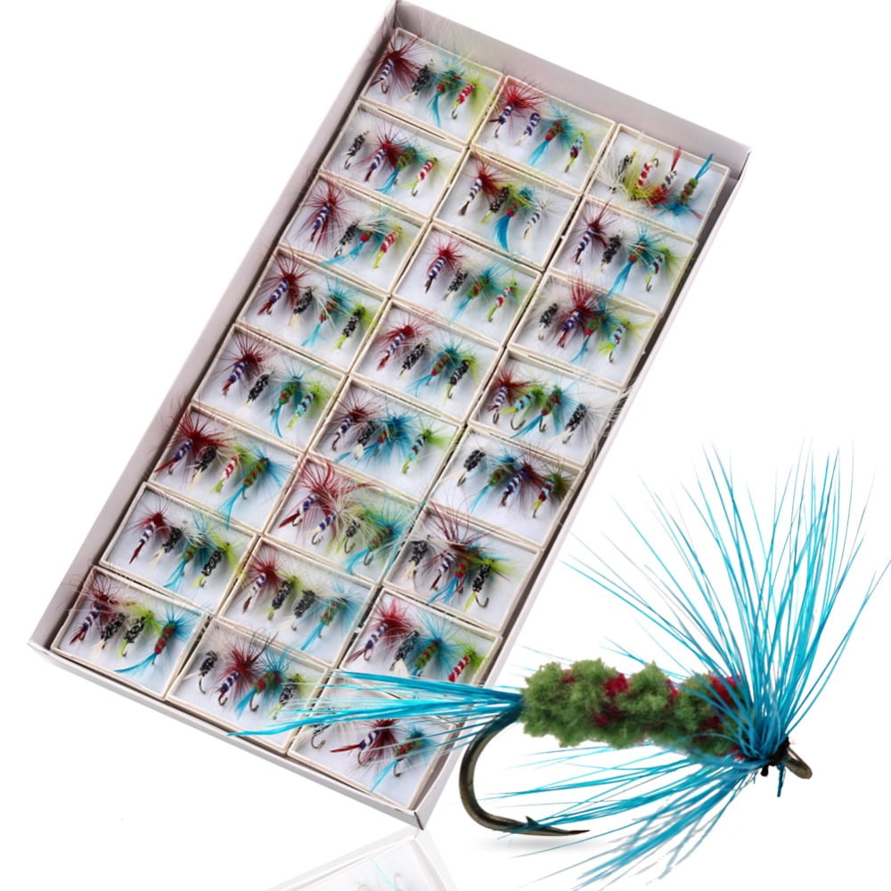 Sougayilang 96pcs/Box Trout Fishing Lures with Sharp Crank Hooks ...
