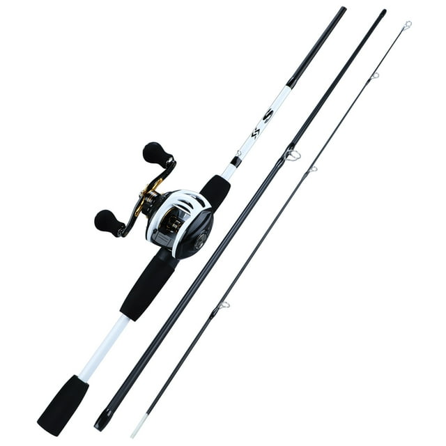 Sougayilang Baitcasting Fishing Rod and Reel Combo with Casting Pole ...