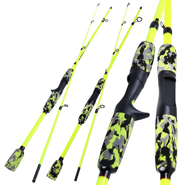 Sougayilang Baitcasting/Spinning Rods 6ft Carbon Fiber 2 Pieces Carp Fishing Pole - Walmart.com