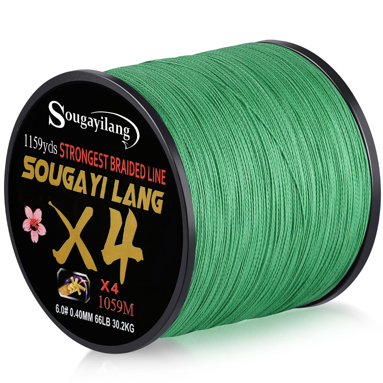 Sougayilang Braided Line 4X 100/300m 5 Colors Max Drag 66 LB Line ...