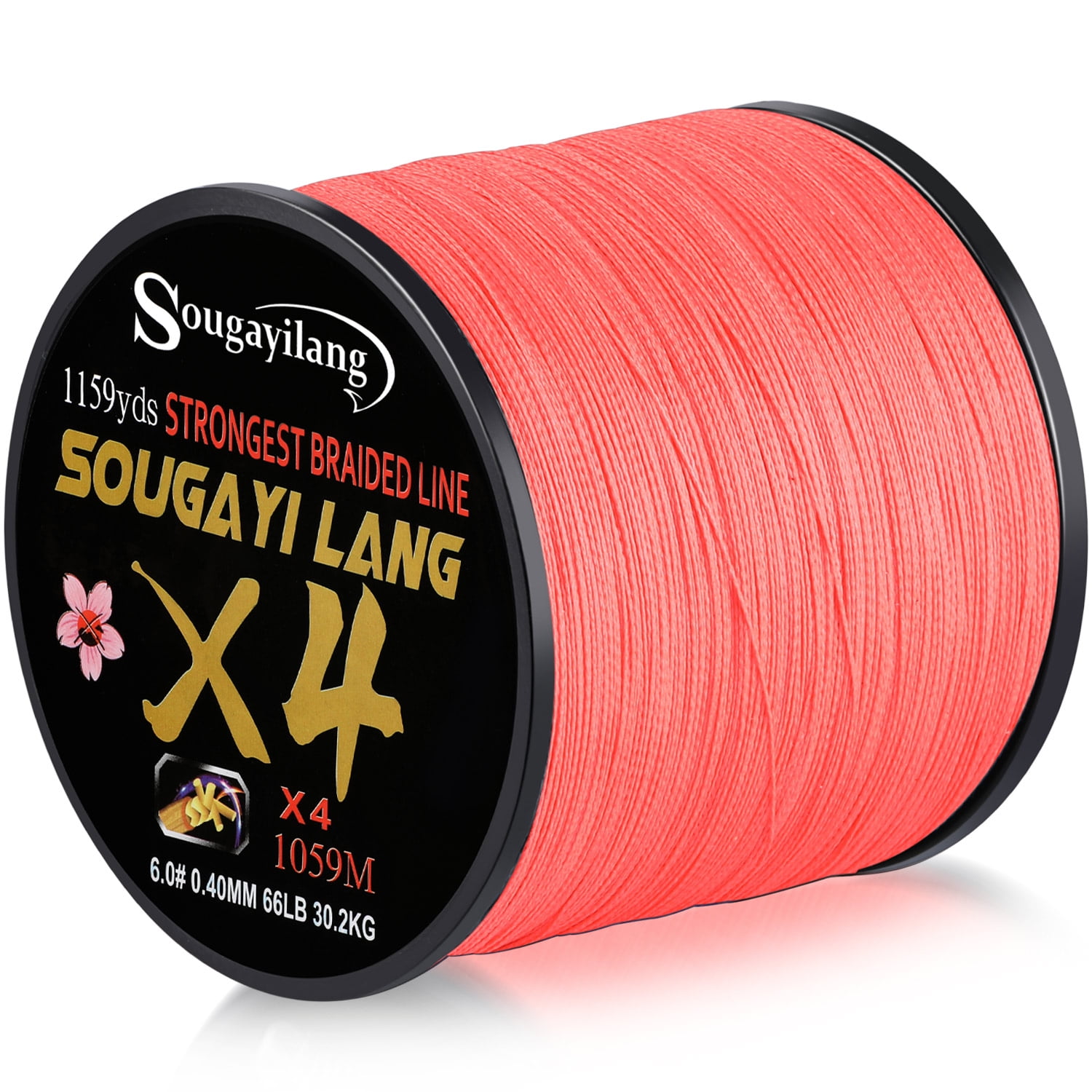 Sougayilang Braided Line 4X 100/300m 5 Colors Max Drag 66 LB Line ...