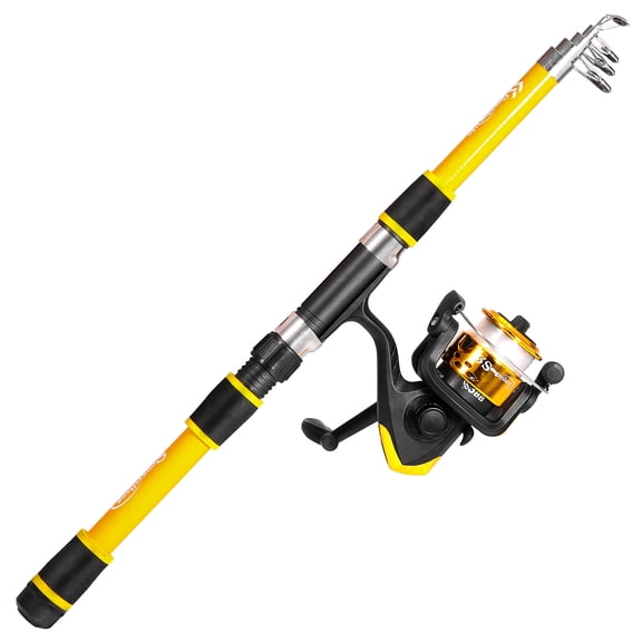 LEO FISHING FISHING Kids Fishing Pole, Telescopic Fishing Rod and Reel ...