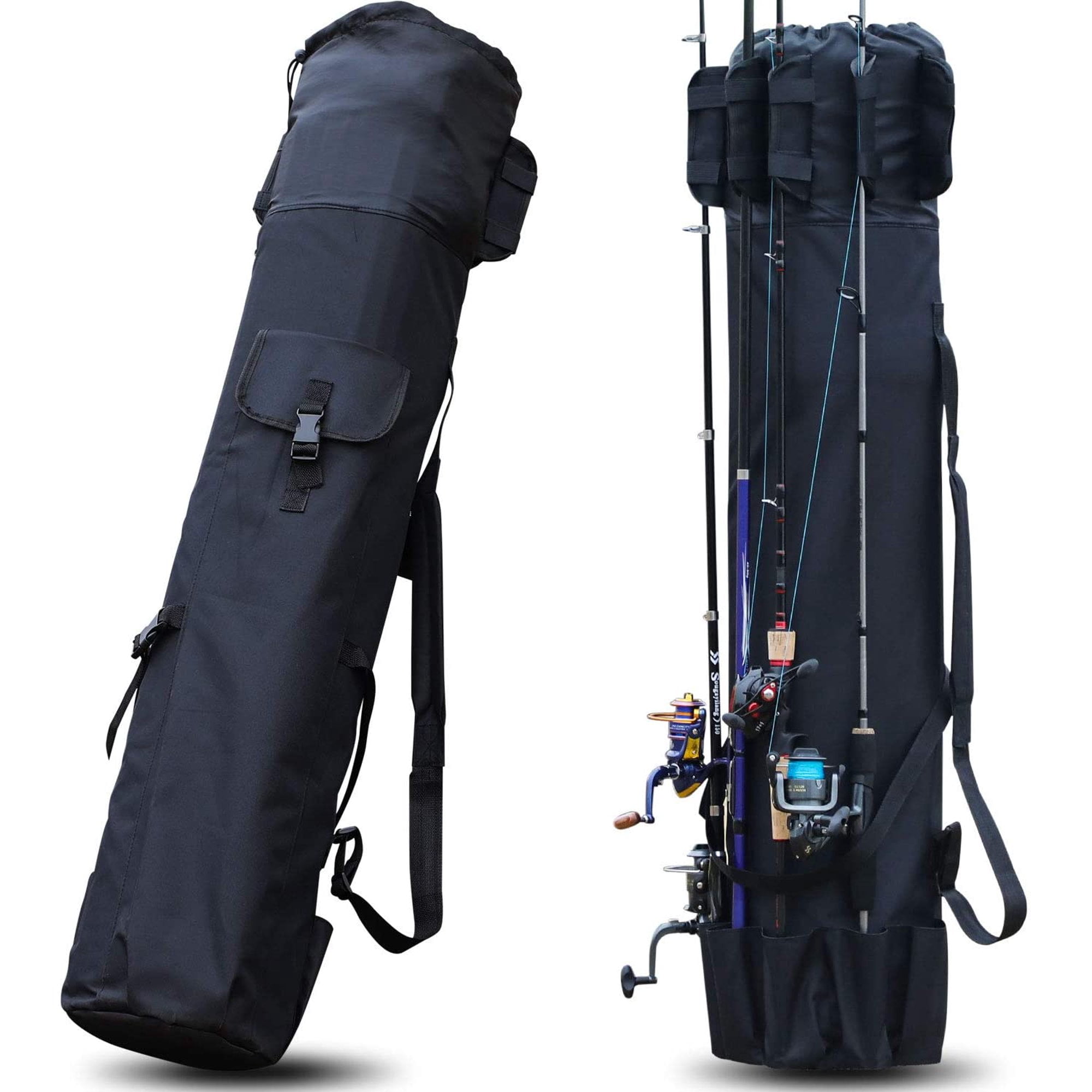 Sougayilang Fishing Rod Case Organizer Pole Storage Bag Fishing Rod and ...