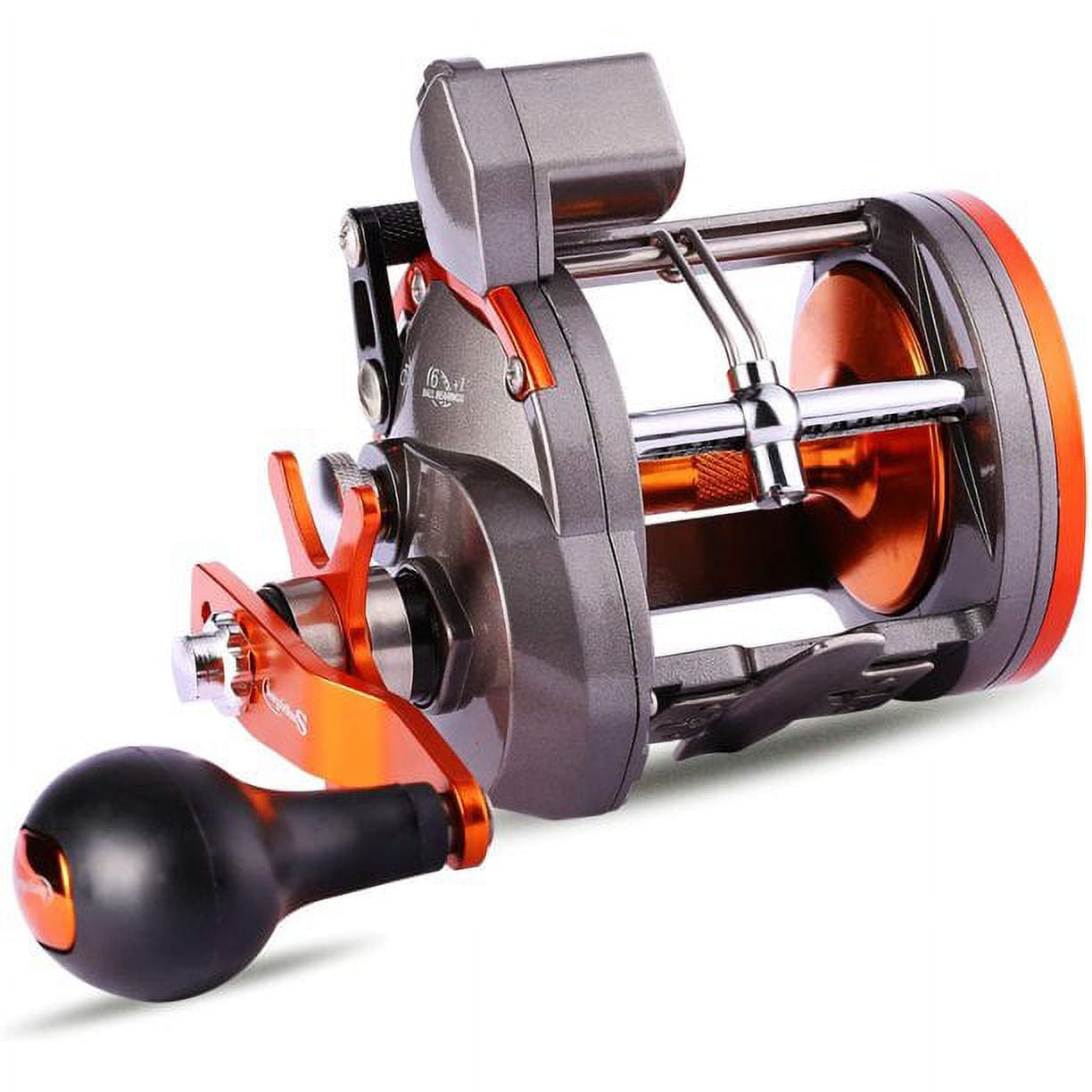 Sougayilang Line Counter Trolling Reel Conventional Level Wind Fishing ...