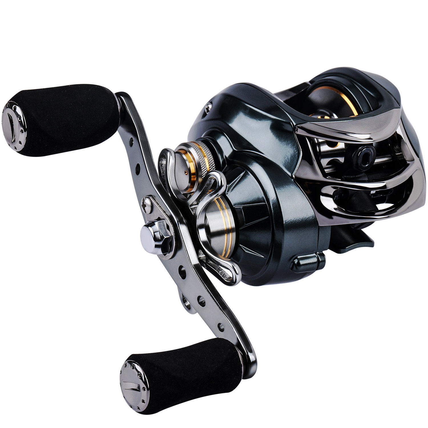 Sougayilang Low Profile Baitcasting Reel Ambidextrous Baitcaster ...